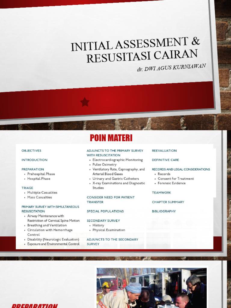 Initial Assesment & Resusitasi Cairan | PDF