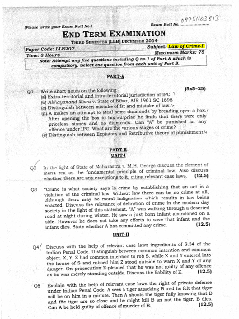 Sem 3 Question Papers | PDF