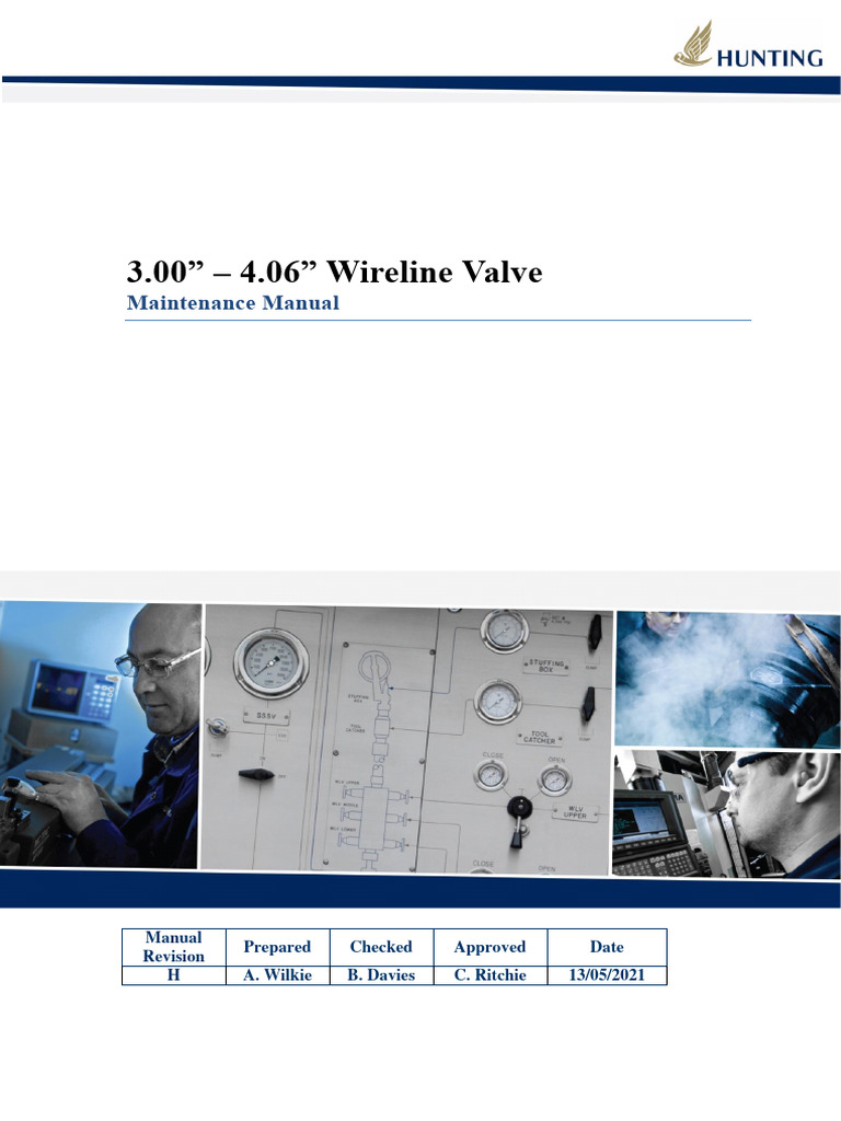 Hydraulic Wireline Valve Maintenance Guide | PDF | Valve | Pump
