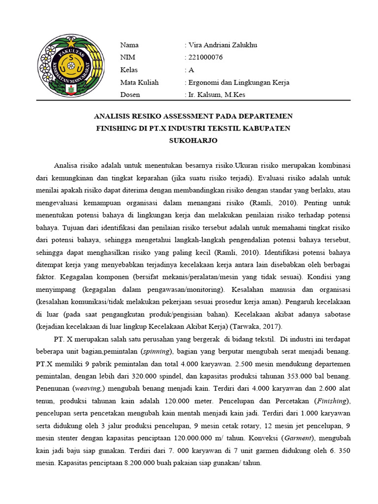 Tugas Ergonomi | PDF