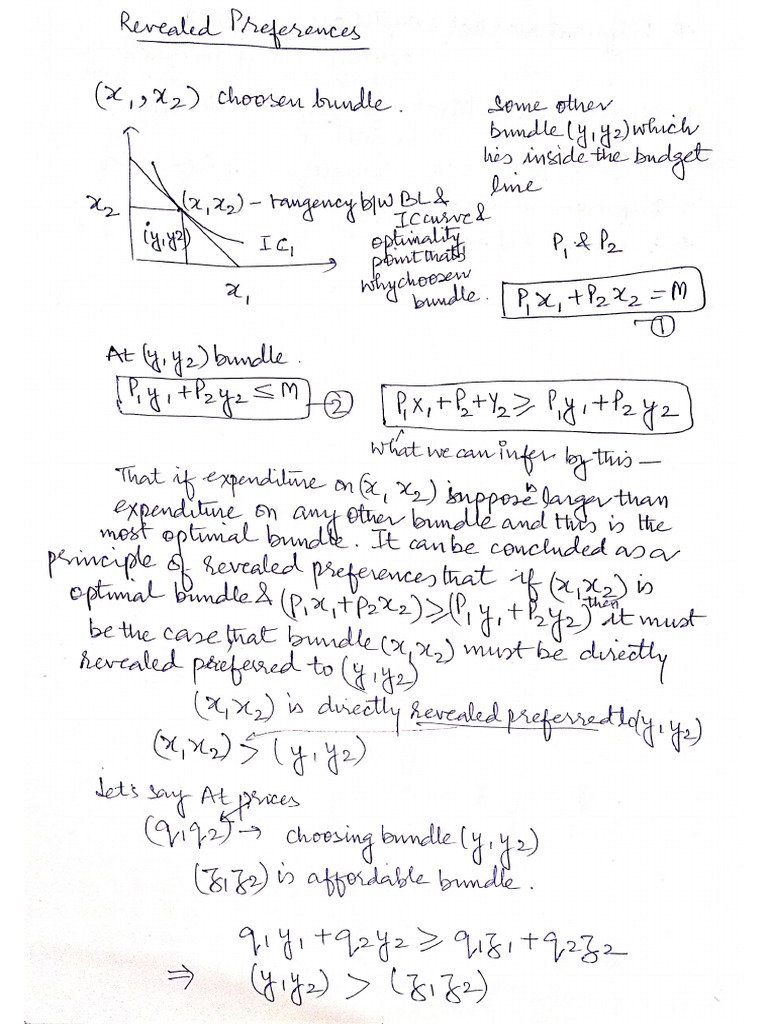 Revealed Preference | PDF