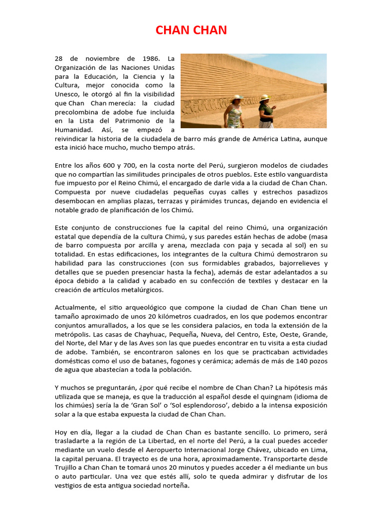 Chan Chan | PDF