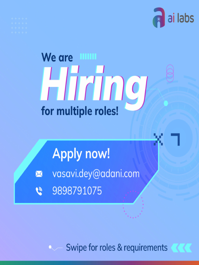 Hiring At Adani Ai Labs Kolkata Pdf