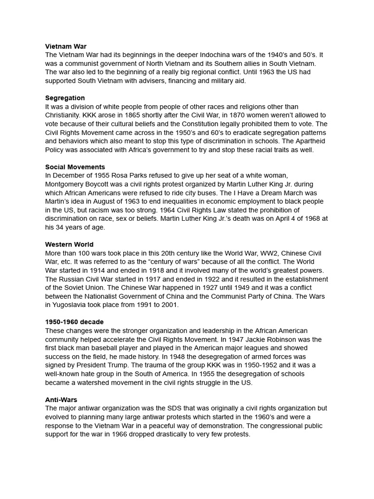 4.3 Notes History Presentaciones | PDF | Racial Segregation | Martin ...