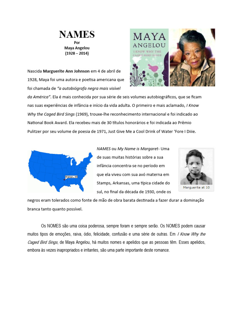 NAMES e Identidade | PDF | Maya Angelou