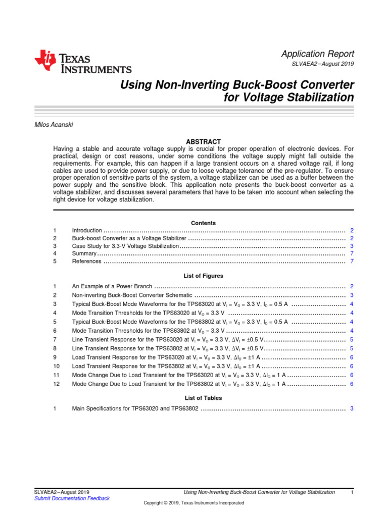 Using Non-Inverting Buck-Boost Converter for Voltage Stabilization ... Using Non-Inverting Buck-Boost Converter for Voltage Stabilization ...