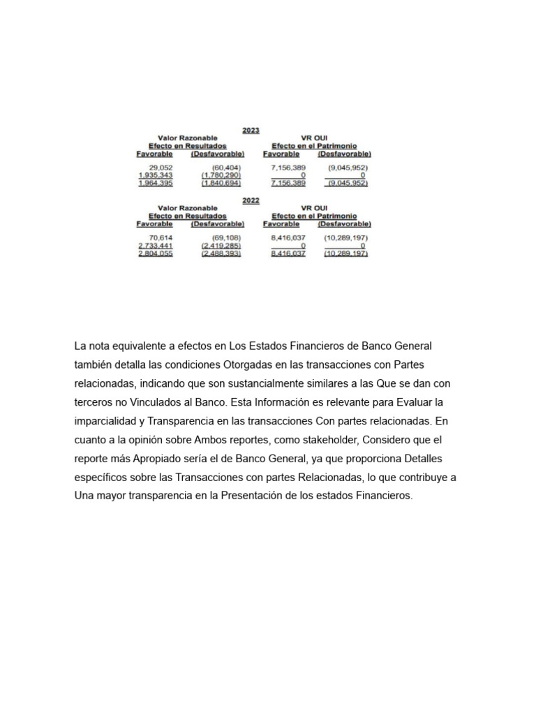 Nota de Efecto EEFF | PDF