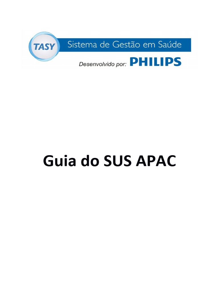 Guia Do SUS APAC | PDF | Hospital | Remédio