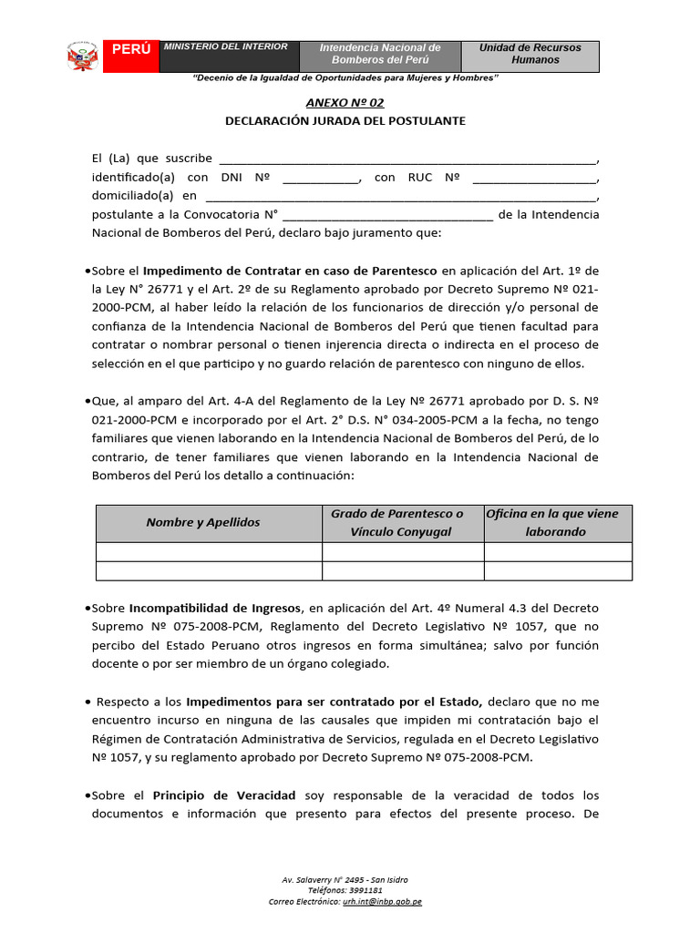Anexo 2 | PDF | Perú | Gobierno