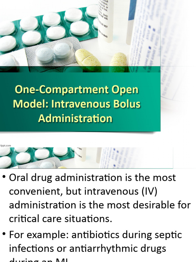 3-One Compartment Model | PDF | Drugs