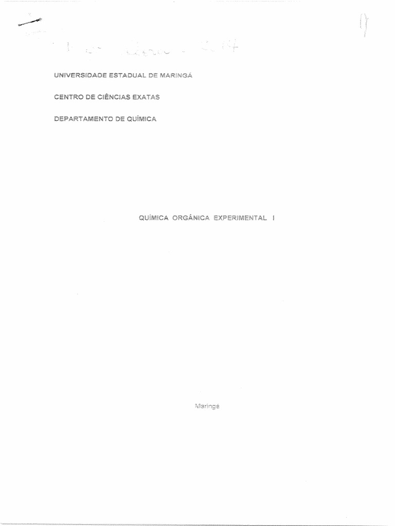 Quimica Organica Experimental I Pdf