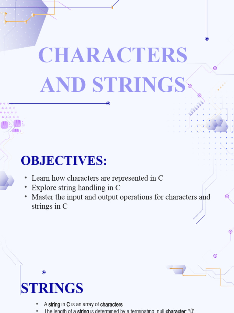 Characters And Strings Pdf String Computer Science Integer Computer Science