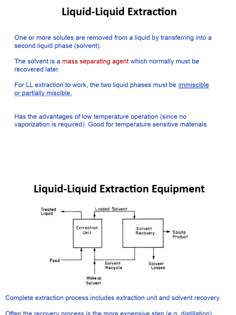 Ch8 - LL-Extraction | PDF | Liquids | Phase (Matter)