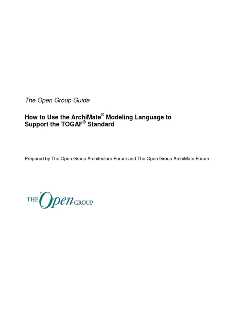 ArchiMate Modeling Language | PDF | Information Technology Management ...