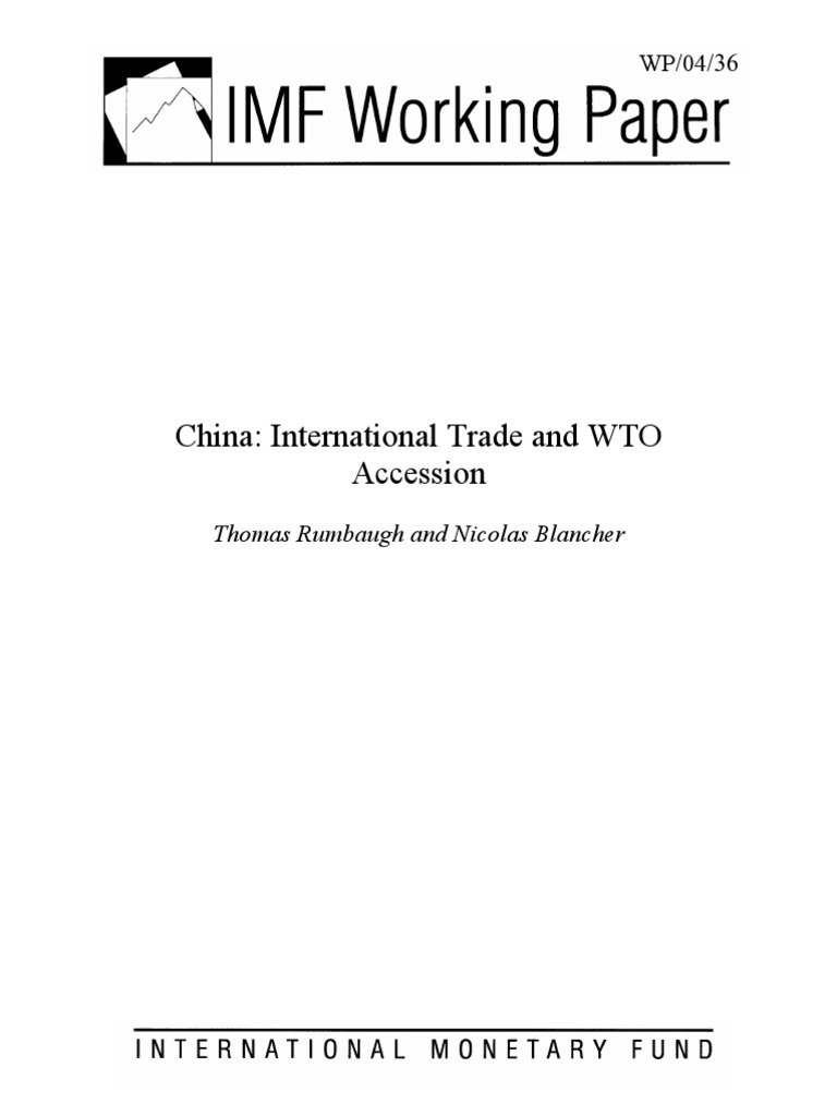 China International Trade and WTO | PDF | Finance & Money Management ...