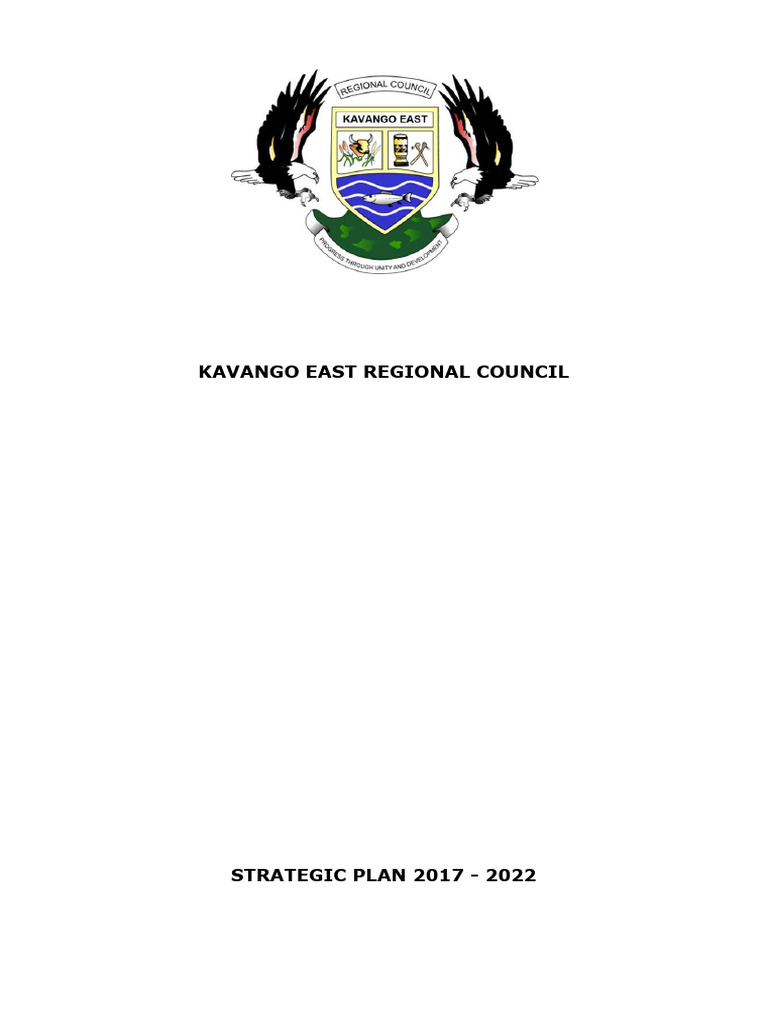 Kavango East Council Strategic Plan 2017-2022 | PDF | Strategic ...