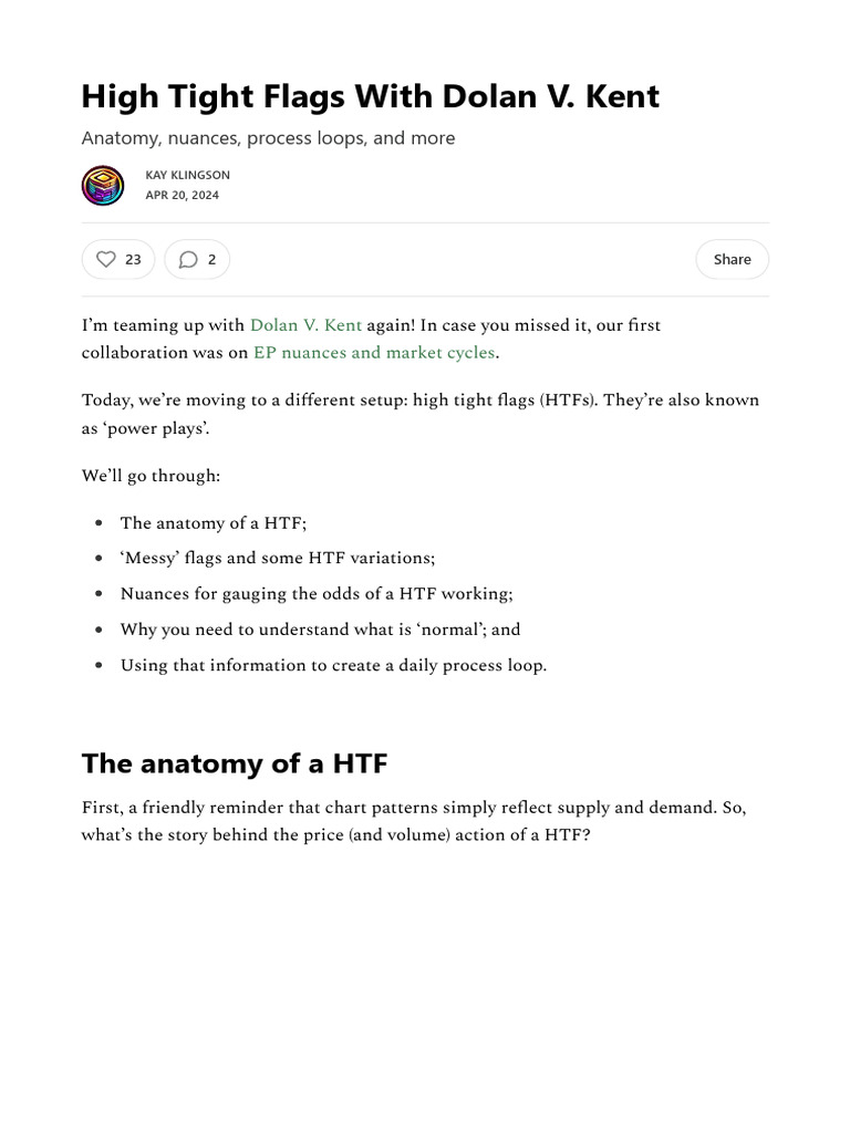 High Tight Flags With Dolan V. Kent - by Kay Klingson | PDF | Short ...