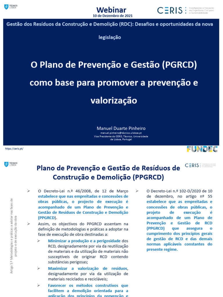 4_Manuel_Pinheiro_CERIS_A_12_12_2021_W_CERIS | PDF | Desperdício ... 4_Manuel_Pinheiro_CERIS_A_12_12_2021_W_CERIS | PDF | Desperdício ...