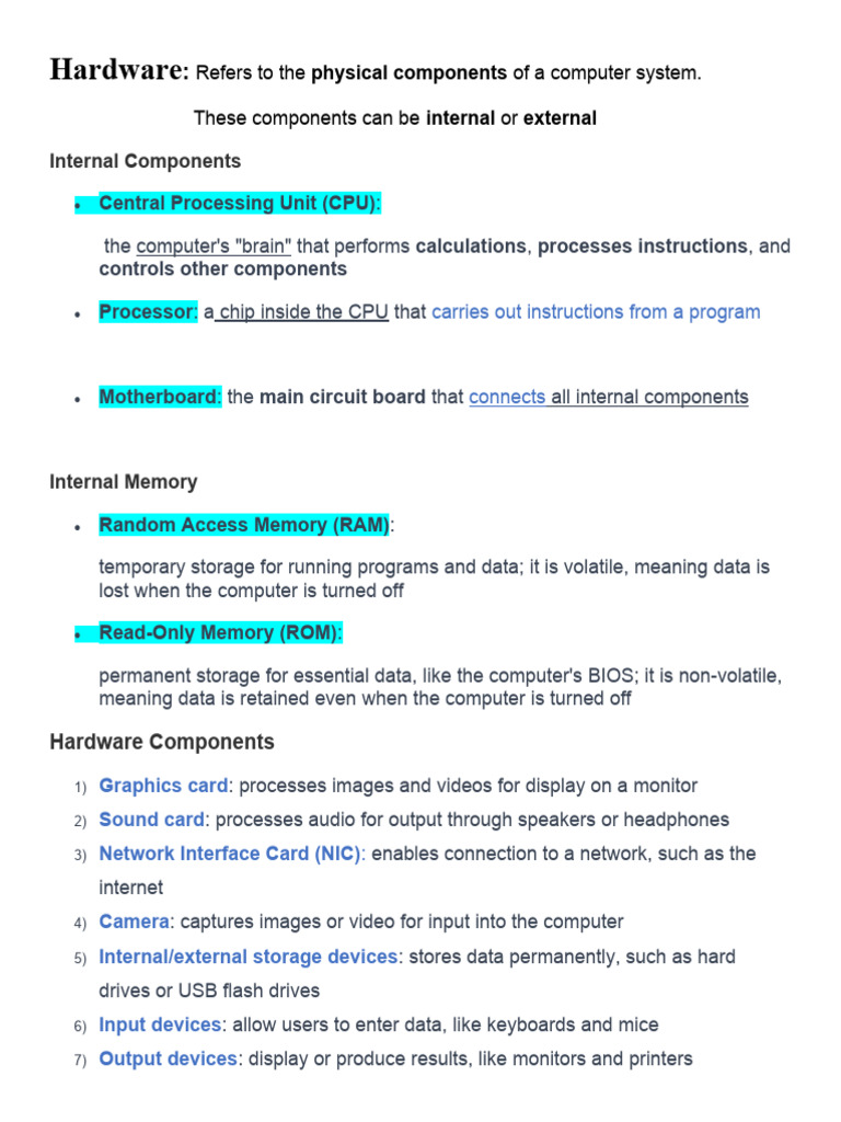 Ict Notes | PDF | Computer Data Storage | Graphical User Interfaces Ict Notes | PDF | Computer Data Storage | Graphical User Interfaces