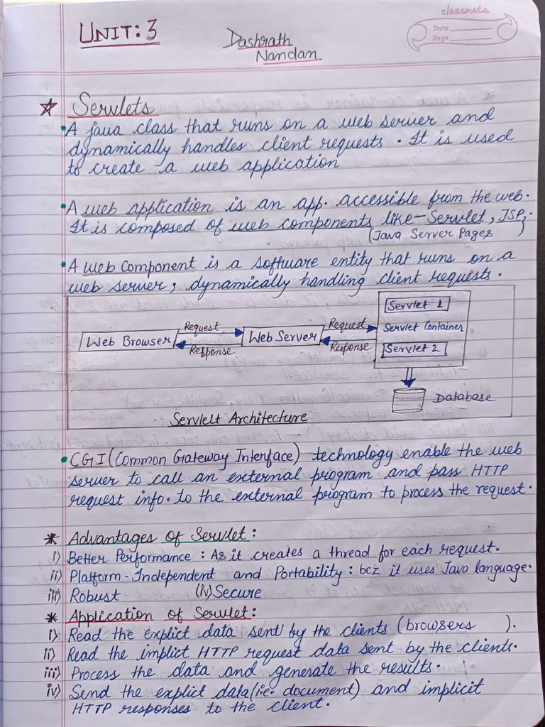 Dashrath Nandan JAVA (Unit3) Notes | PDF | Hypertext | World Wide Web ...