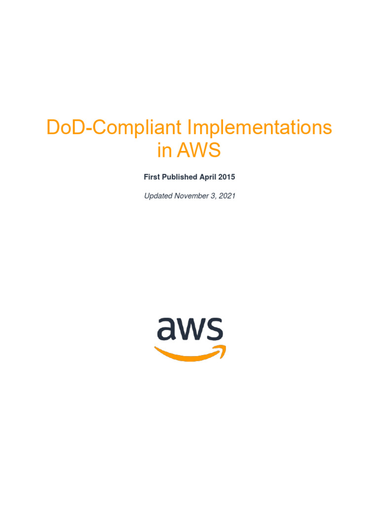 AWS DOD CSM Reference Architecture | PDF | Amazon Web Services | Cloud ...