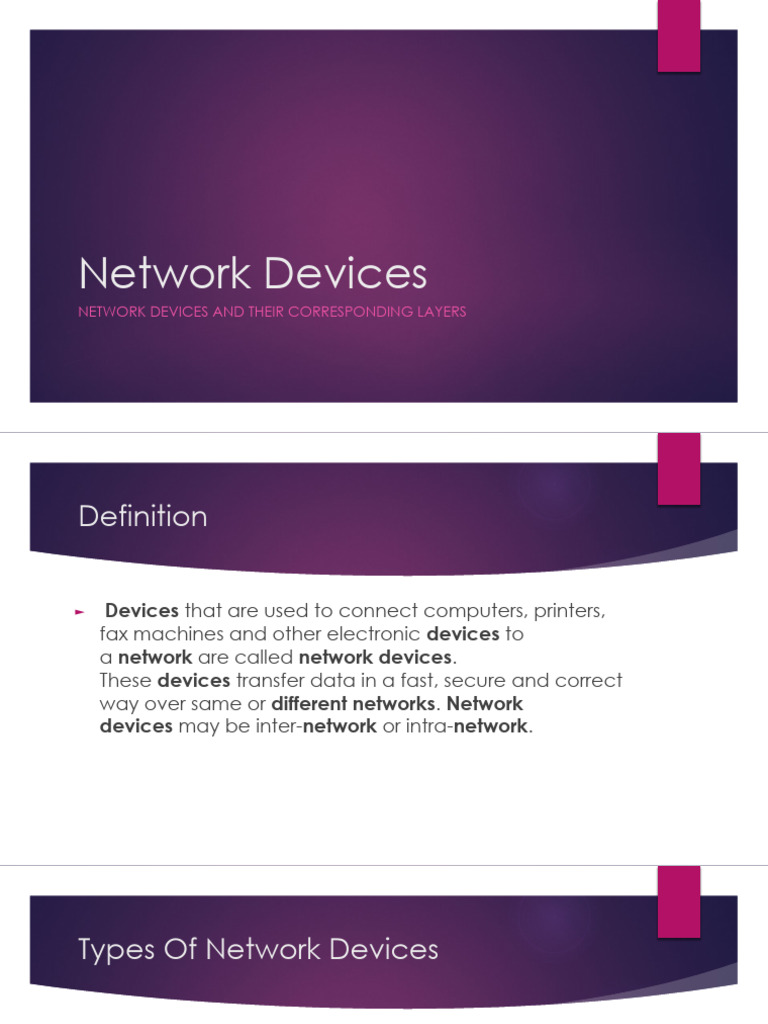 Networking Devices | PDF | Computer Network | Network Switch