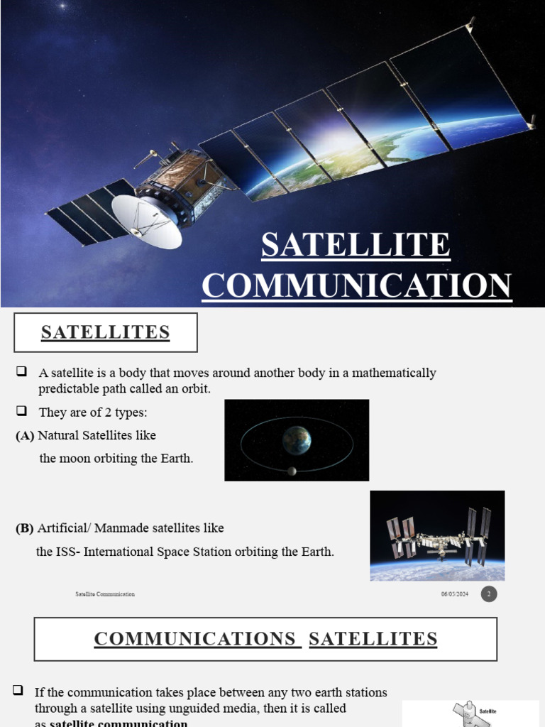 Satellite Communication and Its Working | PDF | Communications Satellite | Satellite