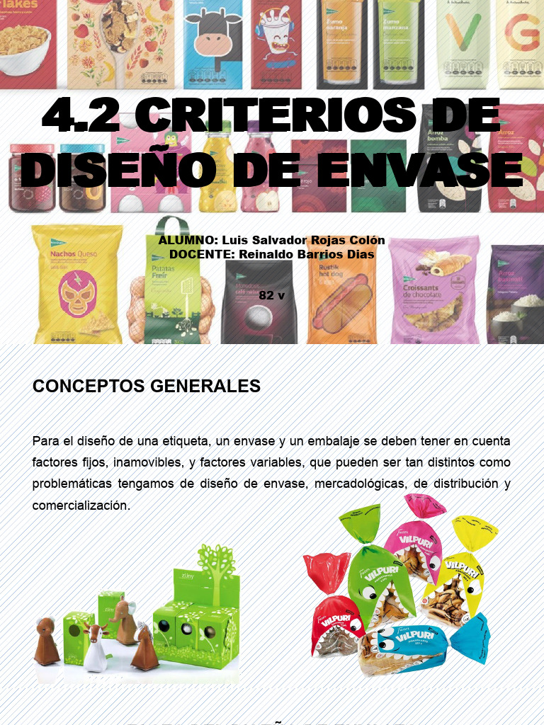 4.2 Criterios de Diseño de Envase | PDF | Diseño | Producto (Negocio)