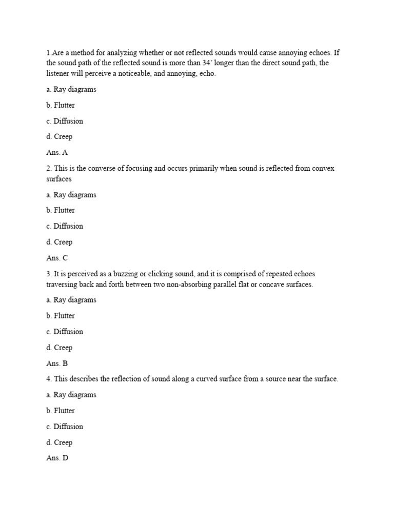 Group 5 Acoustic Theory and Concepts Questionnaires | PDF | Sound | Waves