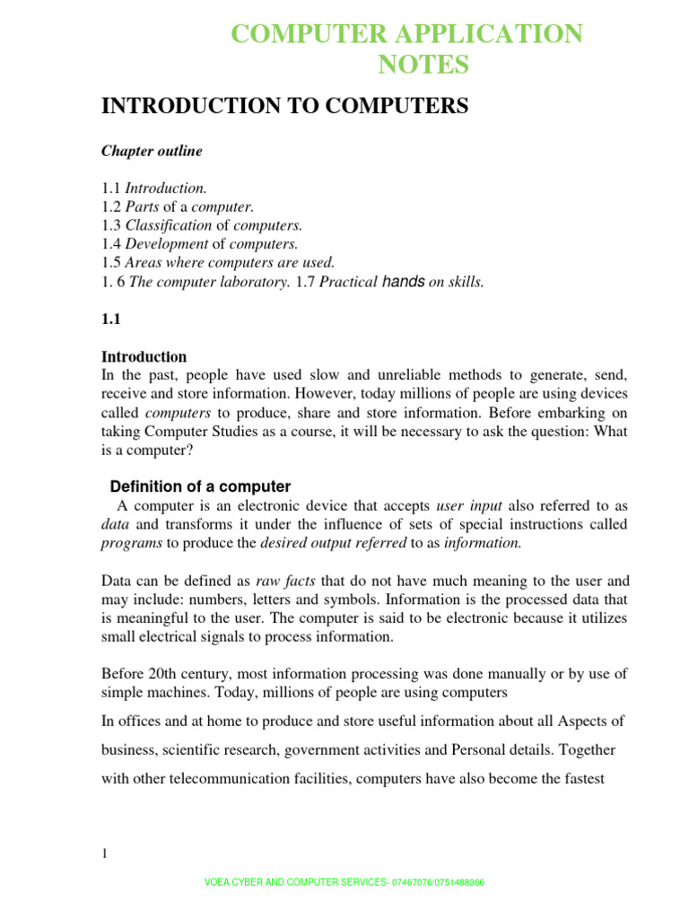 Computer Notes | Download Free PDF | Read Only Memory | Image Scanner