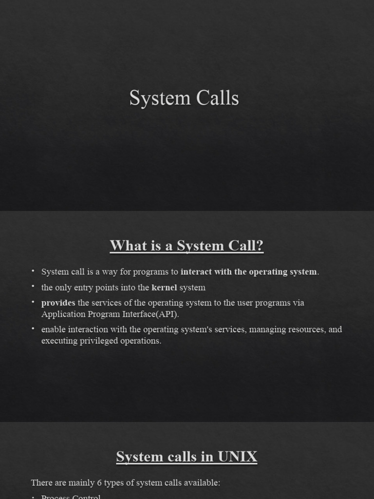 System Calls OS | PDF | Operating System | Process (Computing) System Calls OS | PDF | Operating System | Process (Computing)