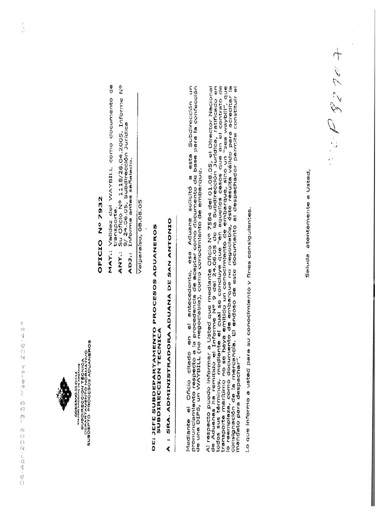 Sea Waybill - Resol.7932 | PDF