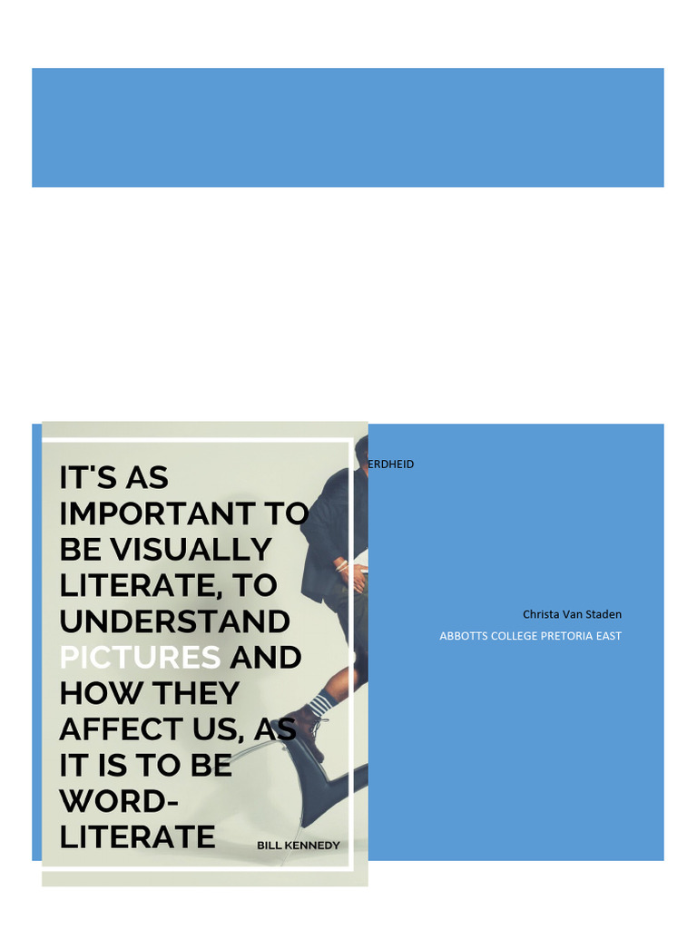 Understanding Visual Literacy in Afrikaans | PDF | Nonverbal ...