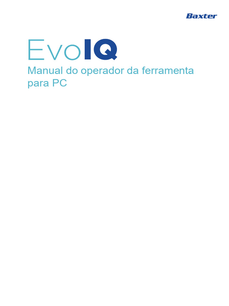 EVO IQ Manual Do Operador Da Ferramenta para PC-0719001695D1por | PDF ...