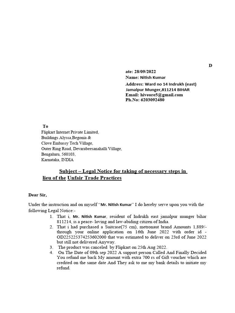 1 LEGAL Notice | PDF