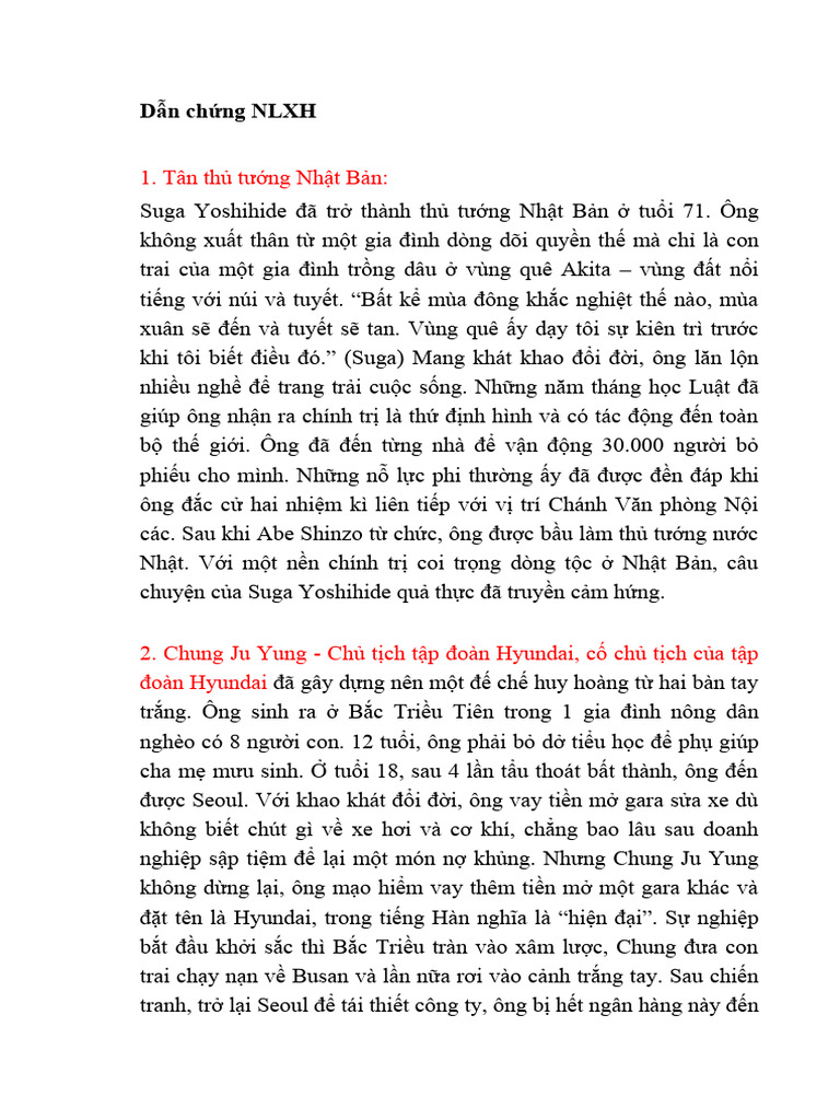 Dẫn chứng NLXH | PDF