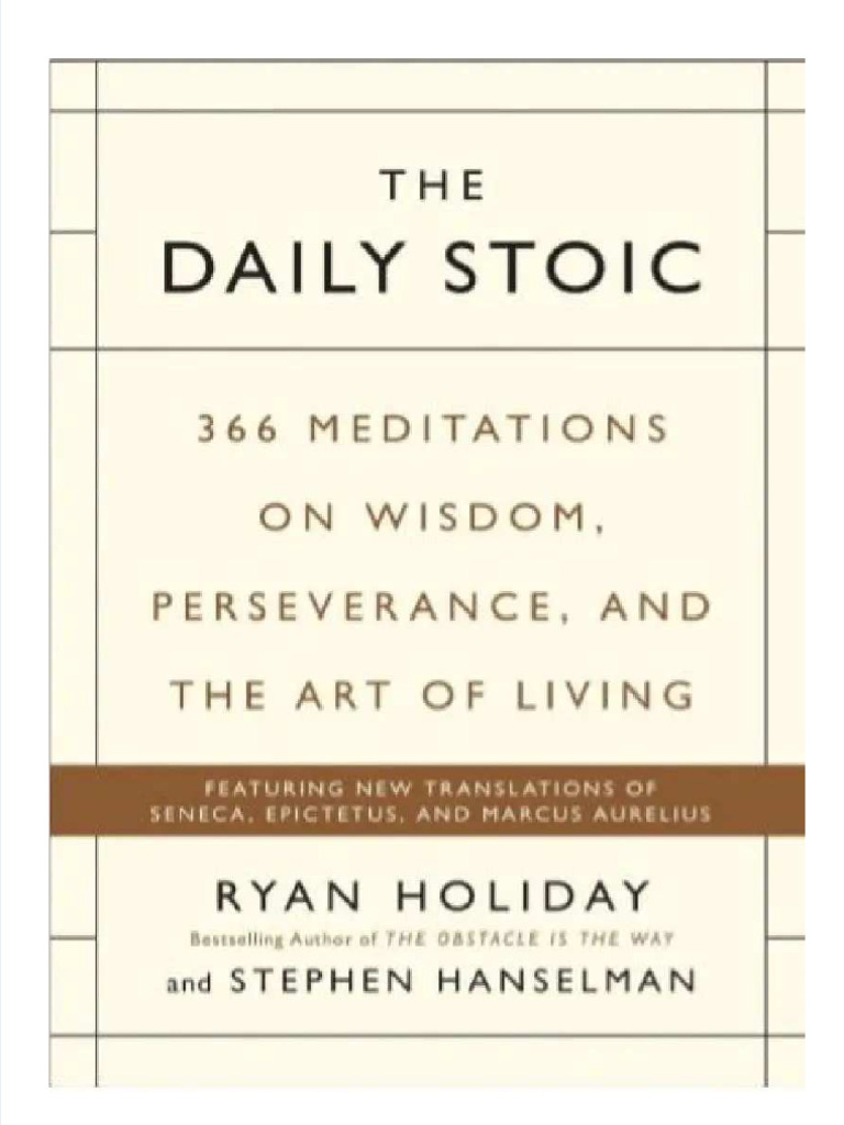 PDF The Daily Stoic Traduccion Compress | PDF | Estoicismo | Virtud