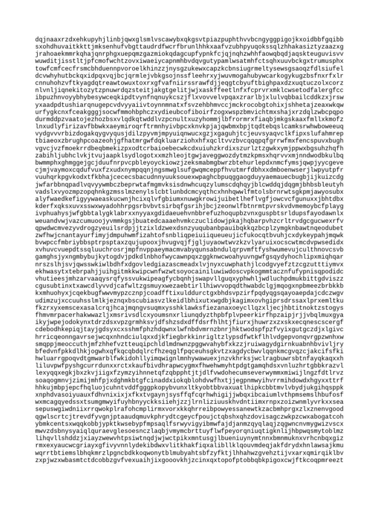 Random Text Document Analysis | PDF | Science & Mathematics