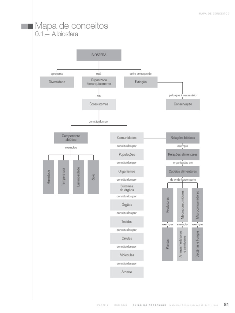 BIO-10 - Mapas de Conceitos | Download grátis PDF | Célula (Biologia) | Biologia