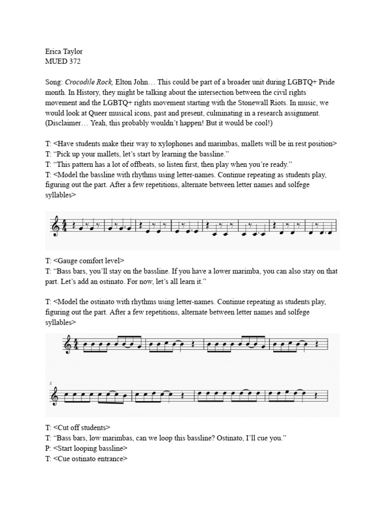 Orff Lesson | PDF | Musical Forms | Musical Compositions
