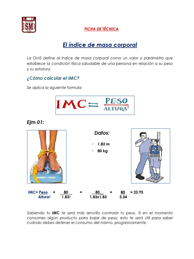 El IMC (Ficha Técnica) | PDF
