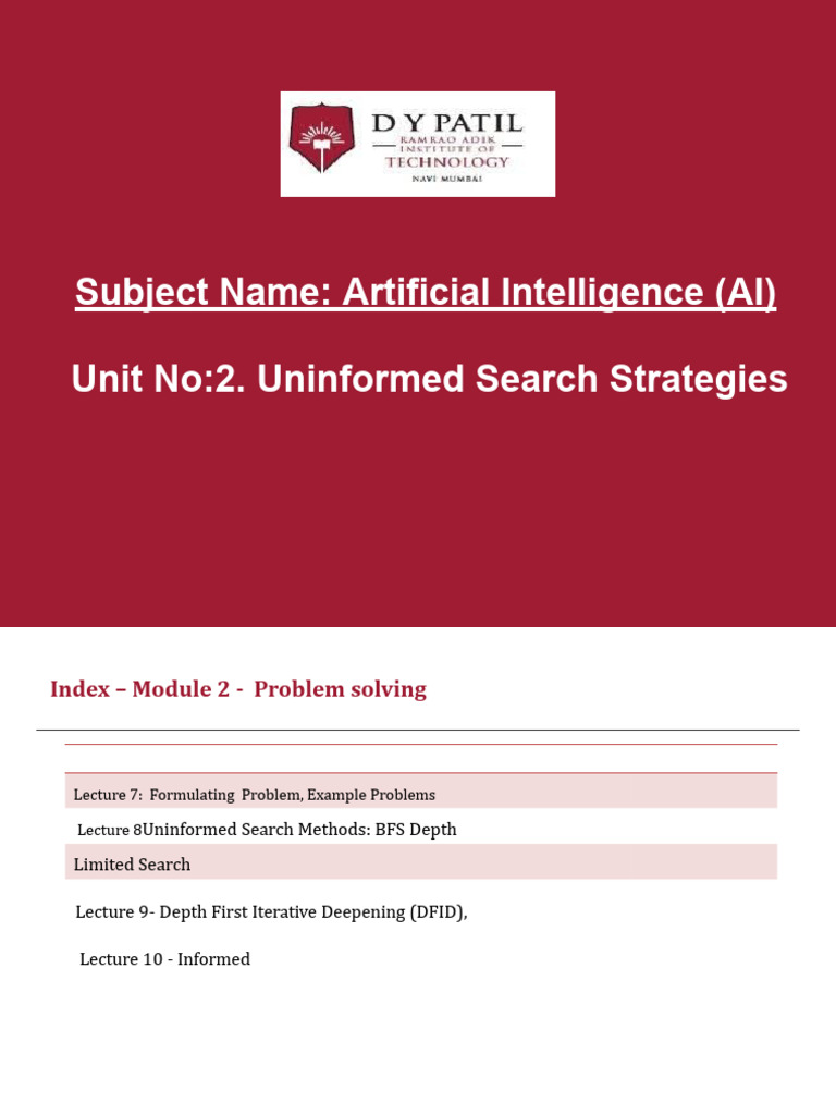 Ai - Module 2 - Week - 3 | PDF | Discrete Mathematics | Graph Theory