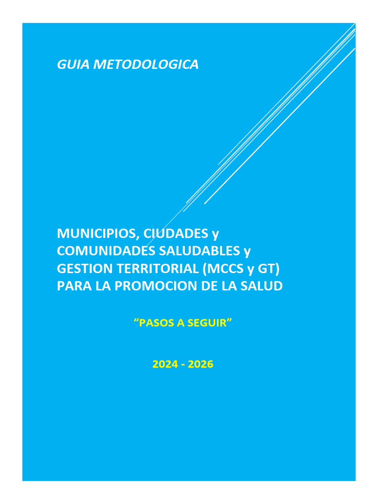Guia para La Implementacion de Mccs y GT | PDF | Alcalde | Gobierno local