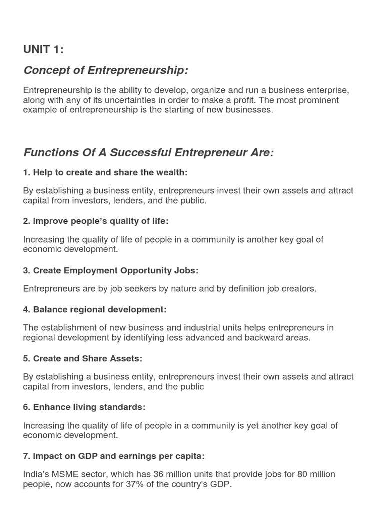 Understanding Entrepreneurship Essentials | PDF | Entrepreneurship ...
