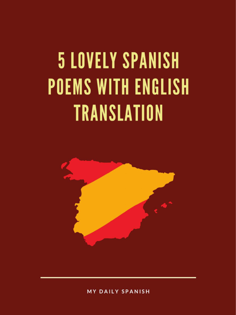 Poemas Españoles con Traducción | PDF | Estudios de idiomas extranjeros ...