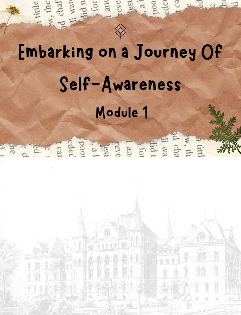 Embarking On A Journey of Self-Awareness Module 1 | PDF