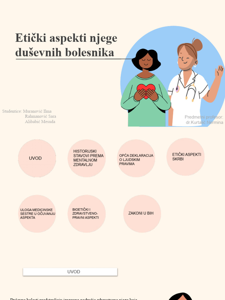 Eticki Aspekti Njege Dusevnih Bolesnika | PDF