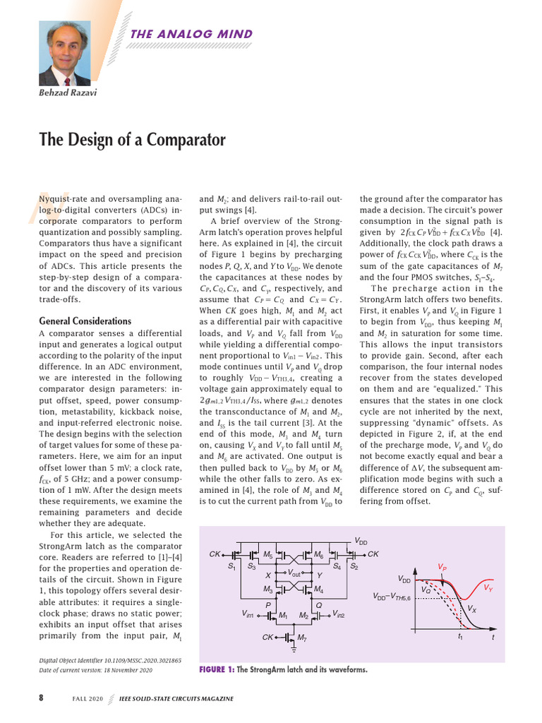 Analog Comparator Design Guide | PDF | Analog To Digital Converter | Electronic Engineering