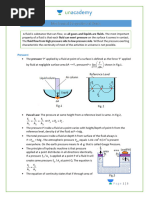 Fluids Dynamics Formula Sheet | PDF | Buoyancy | Fluid Mechanics