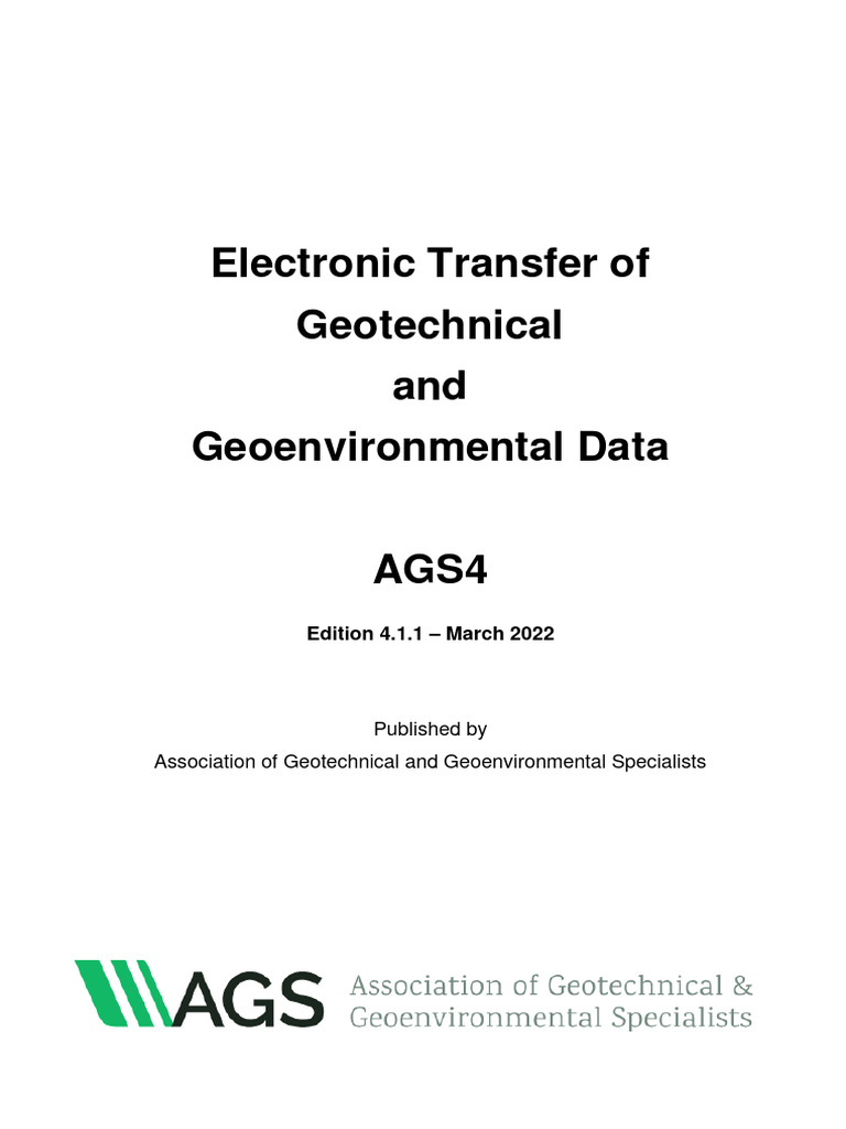 AGS4 V 4.1.1 2022 | PDF | Comma Separated Values